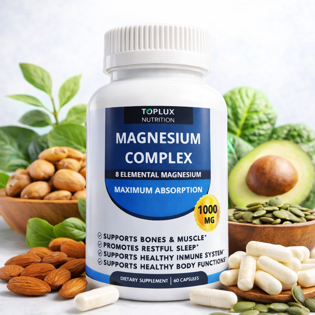 MAGNESIUM COMPLEX 8 ELEMENTAL 1000 mg - Dormir Profundo Adiós Cansanci ...